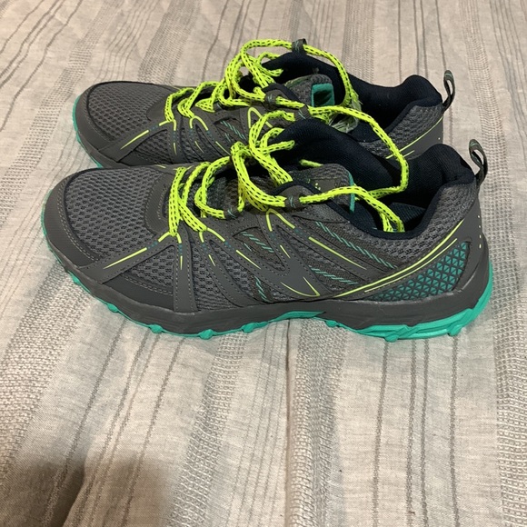 bcg | Shoes | Bcg Tennis Shoes Grey With Lime Green And Turquoise ...